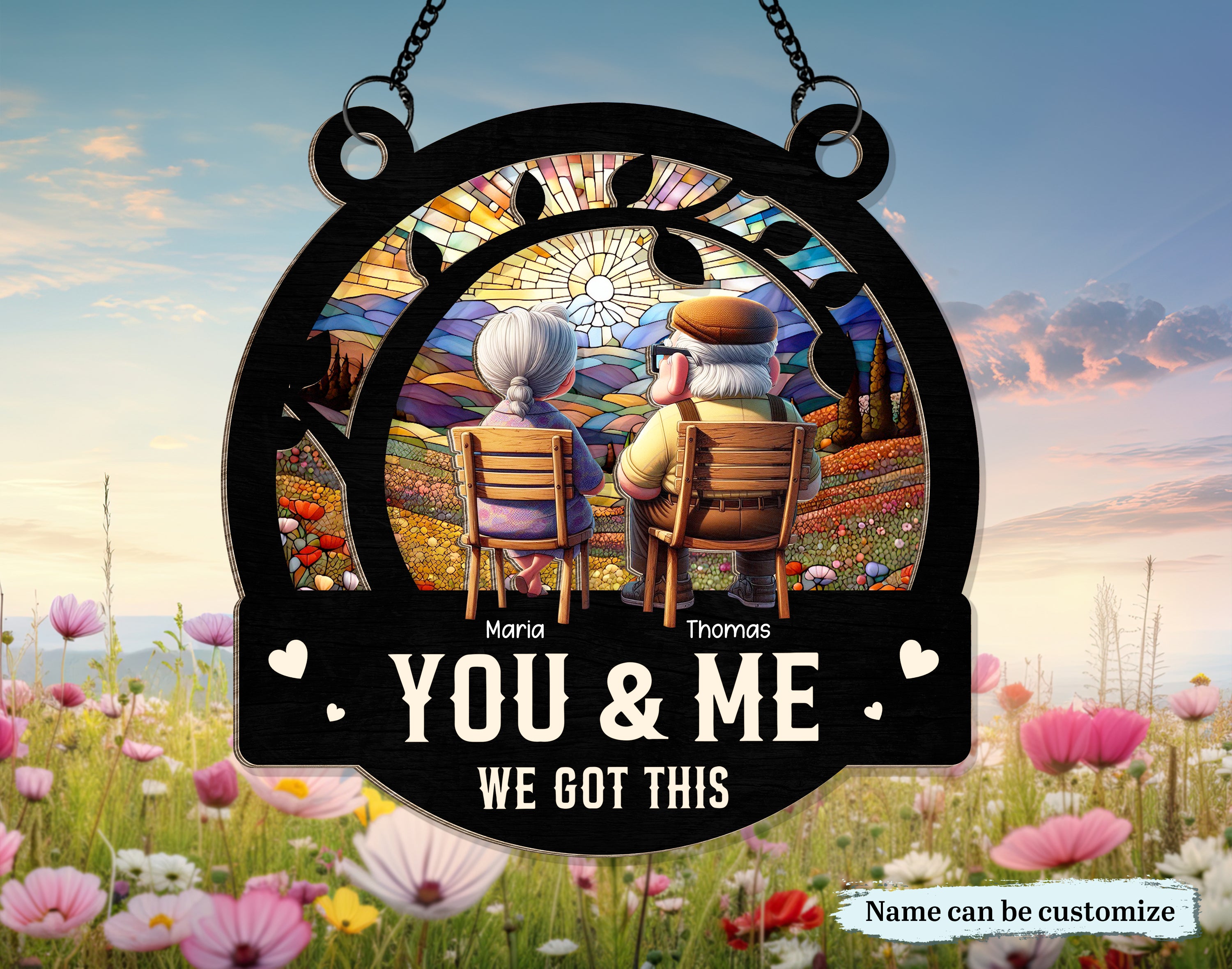 You & Me We Got This Carl & Ellie 2-Layered Suncatcher – MTervoDesign