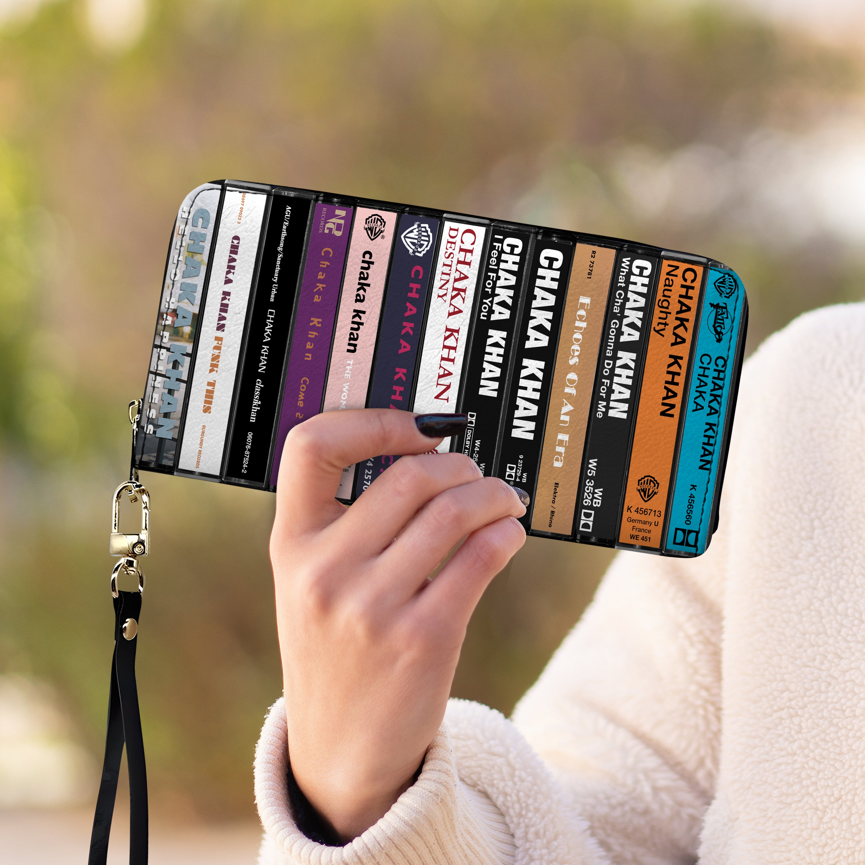 Chaka Khan Albums Cassette Vintage Leather Long Wallet – MTervoDesign