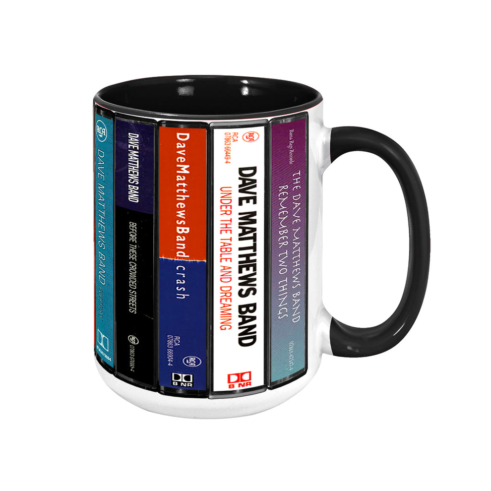 Dave Matthews Band Albums Cassette Collection Retro Accent Mug ...