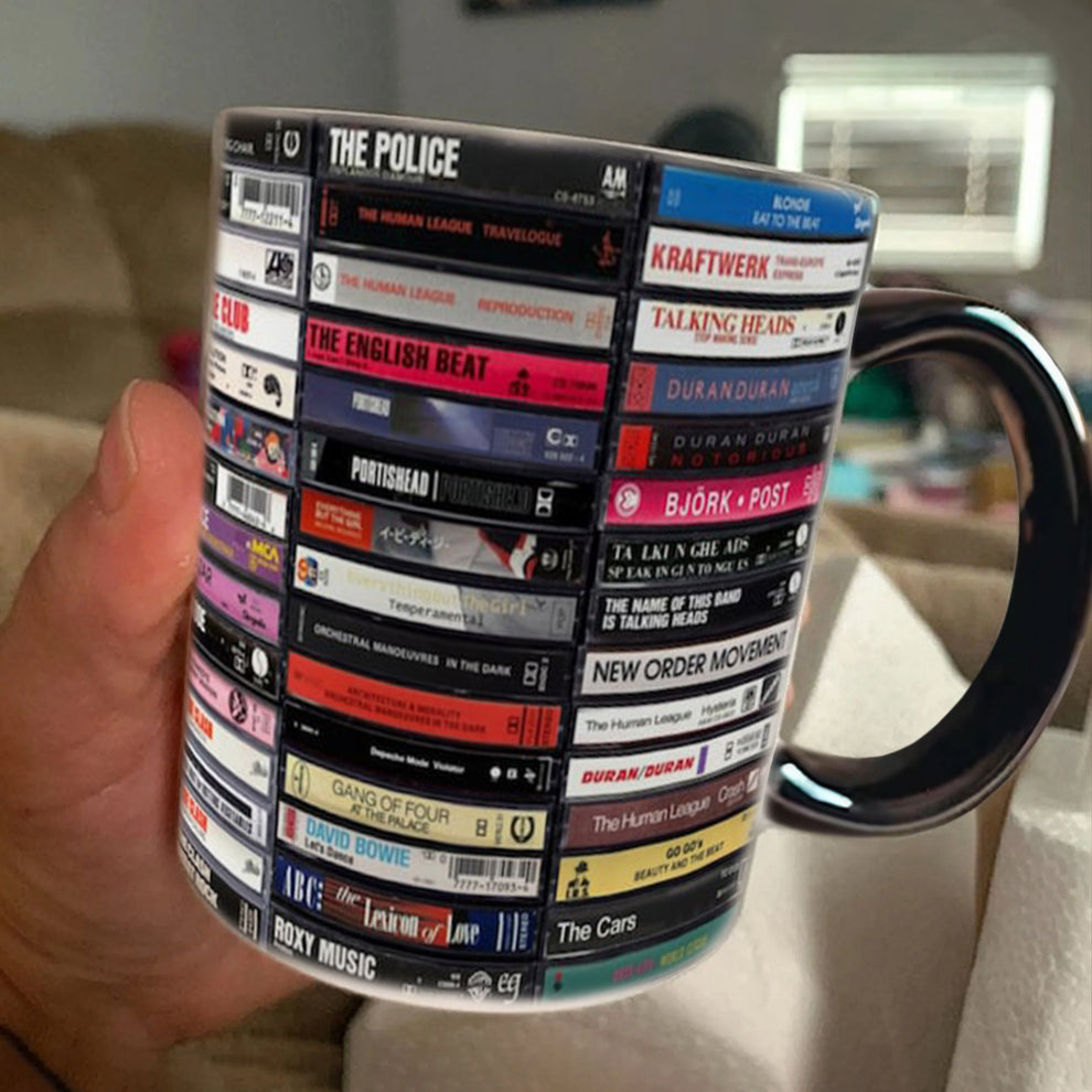 Classic New Wave & Electronic Tapes Accent Mug – MTervoDesign